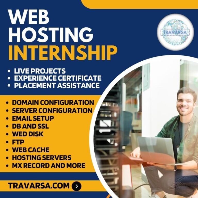 Web Designing and Web Hosting Certification Course | Travarsa